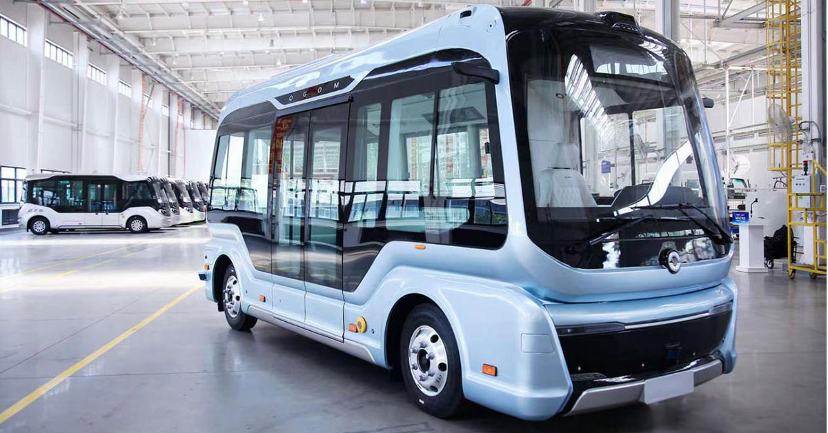 ឡានក្រុងអគ្គិសនី MOGO BUS បើកបរដោយស្វ័យប្រវត្តិ បង្ហាញរូបរាងជាផ្លូវការក្នុងប្រទេសចិន - Cambo Auto