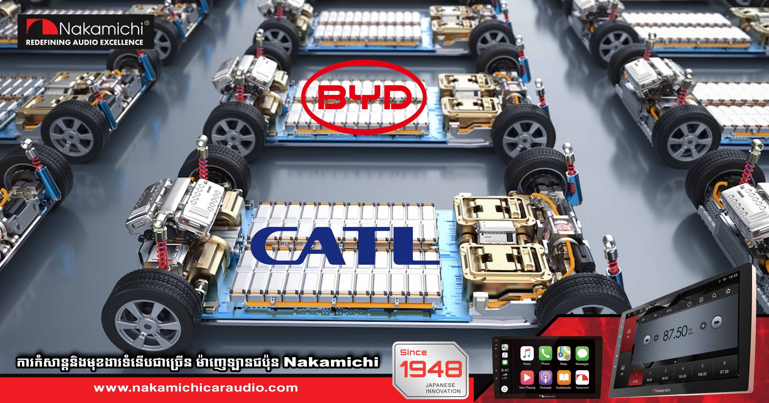 ញាក់សាច់! CATL និង BYD គឺជាក្រុមហ៊ុនផលិតថ្មអគ្គិសនីធំបំផុតក្នុងឆ្នាំ២០២៤ នេះ - Cambo Auto